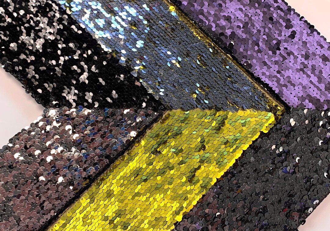 Sequin Picture Frame Two Tone Flip Glitter Green Silver Black Blue ...