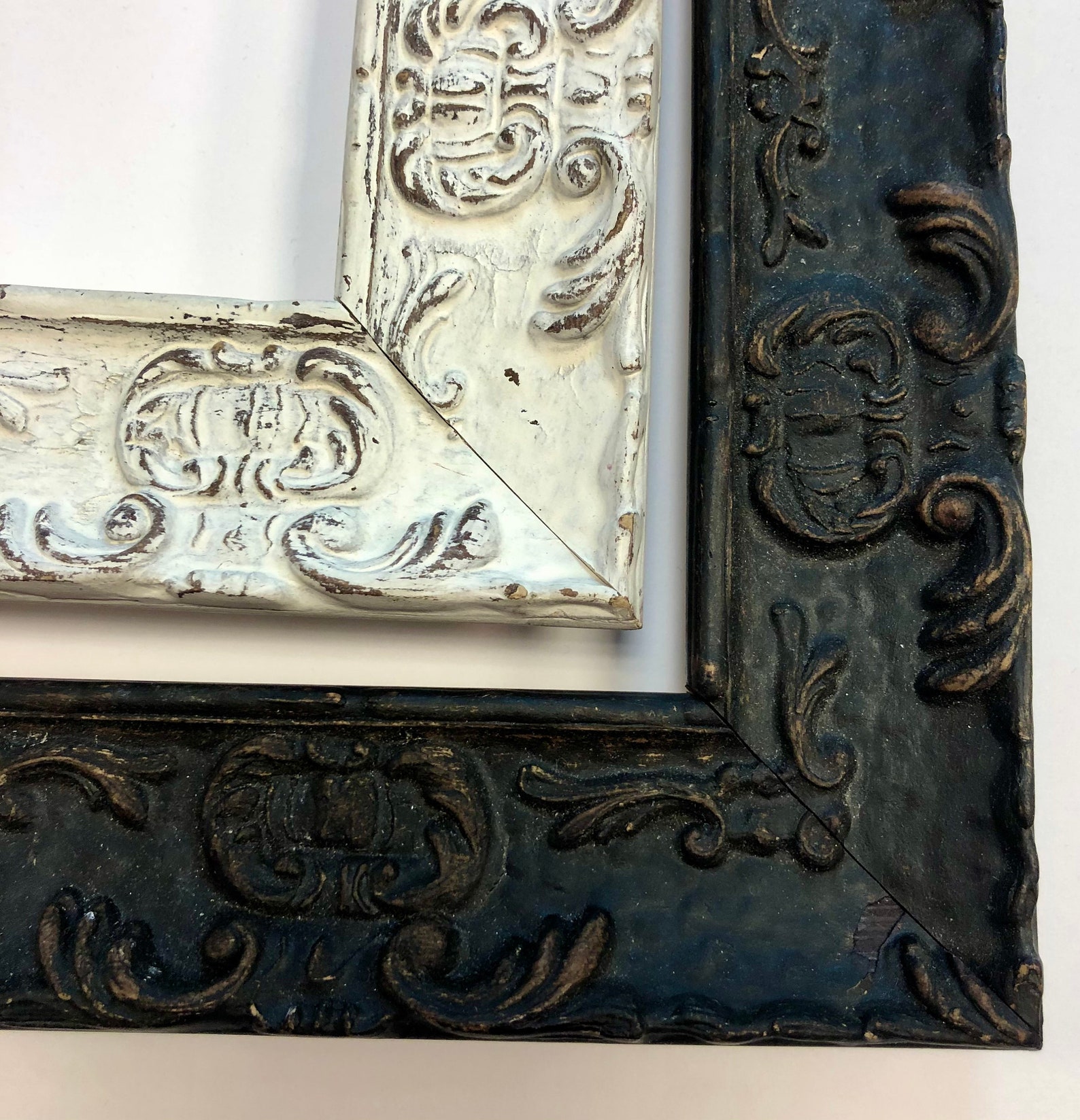 French Country Frame Glass Victorian Antique Vintage Farmhouse - Etsy