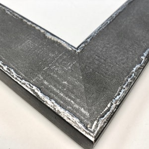 Foundry Industrial Picture Frame Grey Charcoal Silver Welded - Etsy