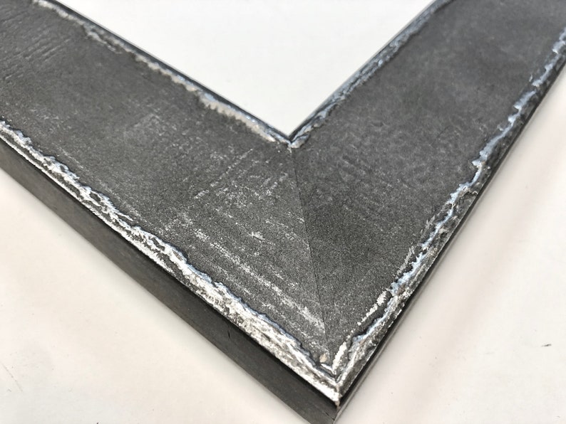 Foundry Industrial Picture Frame Grey Charcoal Silver Welded - Etsy