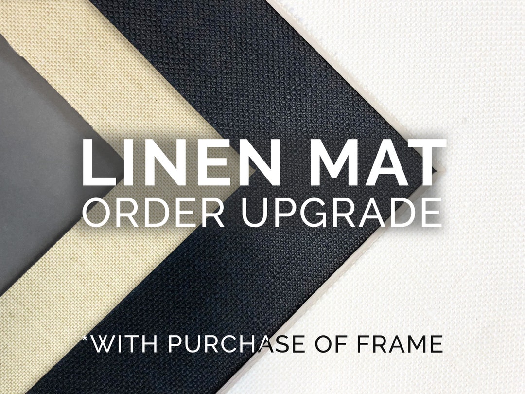 UPGRADE - Add a Linen Mat to Your Order ONLY With Purchase of Picture ...