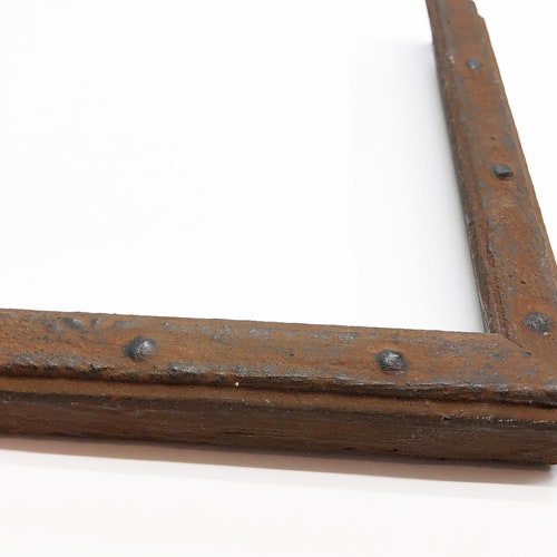 Rustic Picture Frame Industrial Distressed Barnwood Steel - Etsy