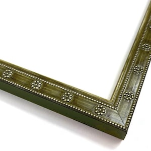 Vintage Style Picture Frame Antique Tin Glossy Embossed Flower Retro ...