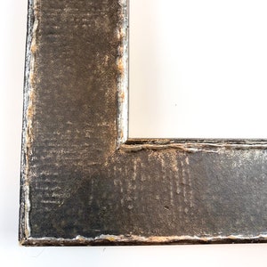 Foundry Industrial Picture Frame Grey Charcoal Silver Welded - Etsy