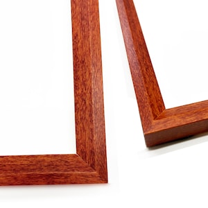 Mid-century Modern Picture Frames Stained Wood Neutral Organic Unique ...