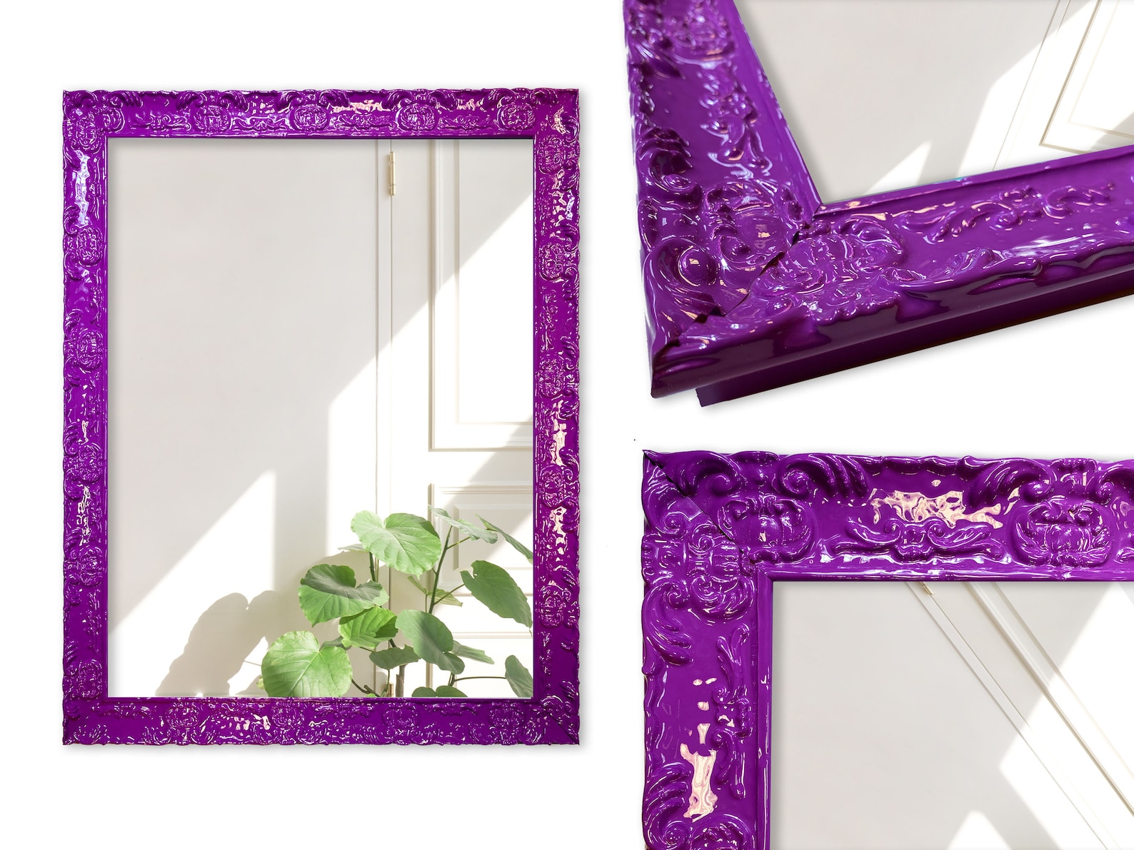 Colorful Framed Mirror Victorian Funky Eclectic Maximalist - Etsy