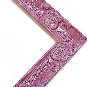 Victorian Picture Frames Pink Purple Glossy Lacquer Ornate Funky ...