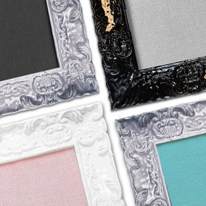 Elegant Framed Bulletin Board Victorian Glossy Ornate Maximalist ...