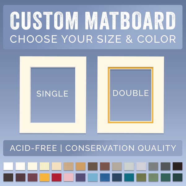 Picture Frame With Mat Custom - Etsy