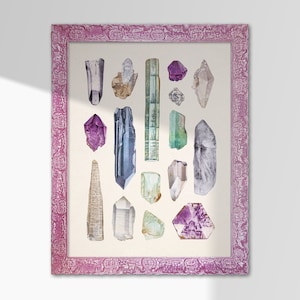 Victorian Picture Frames Pink Purple Glossy Lacquer Ornate Funky ...