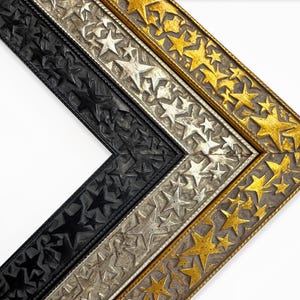 Star Picture Frames Gold Silver Black Eclectic Unique Photo Display ...