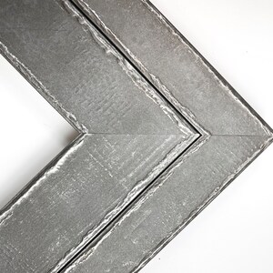 Foundry Industrial Picture Frame Grey Charcoal Silver Welded - Etsy