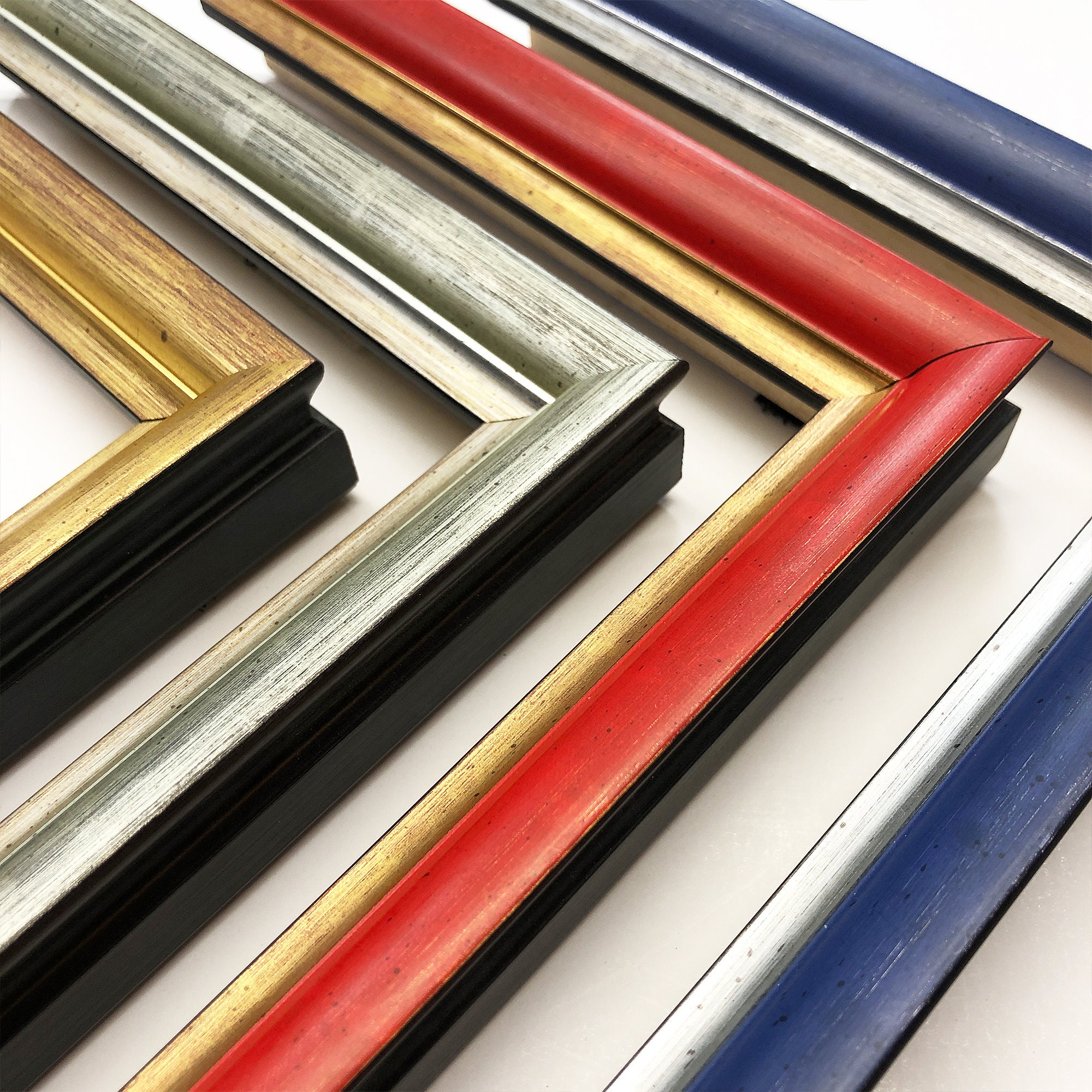 Classic Picture Frames Traditional Vintage Antique Gold Silver Red Blue ...