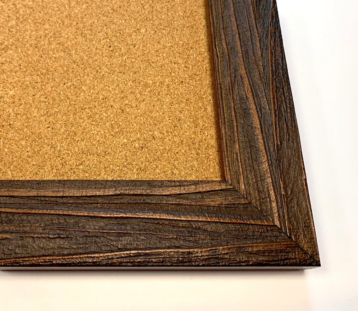 Rustic Cork Board Farmhouse Barnwood Bulletin Memo Pin Display - Etsy