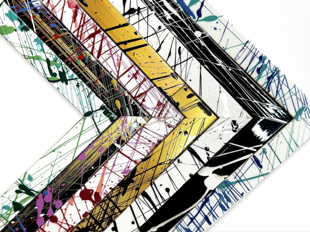 Paint Splatter Picture Frames Modern Colorful Graffiti Funky Unique ...