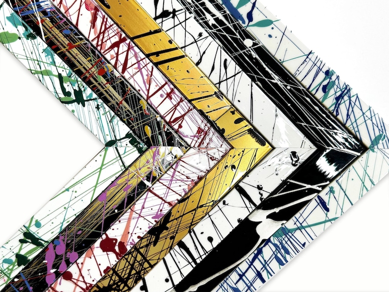 Paint Splatter Picture Frames Modern Colorful Graffiti Funky Unique ...
