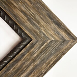 Rustic Picture Frame Industrial Distressed Barnwood Steel Rusty Grommet ...