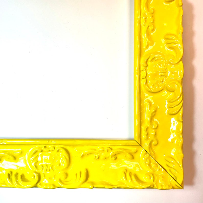 Victorian Glossy Picture Frames Lacquer Ornate Funky Aqua - Etsy