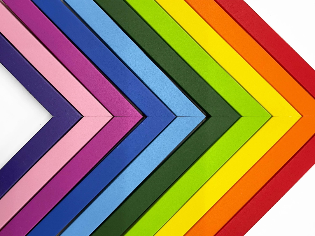 Vibrant Picture Frames Colorful Matte Finish Modern Funky Eclectic Red ...