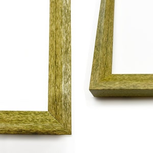 Mid-century Modern Picture Frames Stained Wood Neutral Organic Unique ...