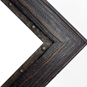 Rustic Picture Frames Rusty Metal Iron Barnwood Distressed Reclaimed ...