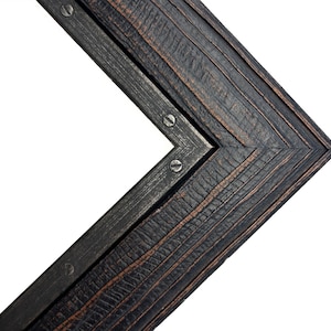 Rustic Picture Frames Rusty Metal Iron Barnwood Distressed Reclaimed ...