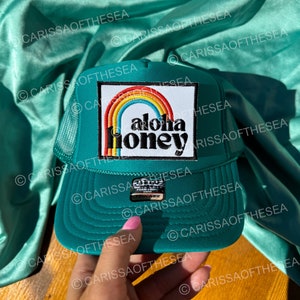 Aloha Honey Iron-on Patch | Hawai-themed Patch | Rainbow Patch | Trendy ...