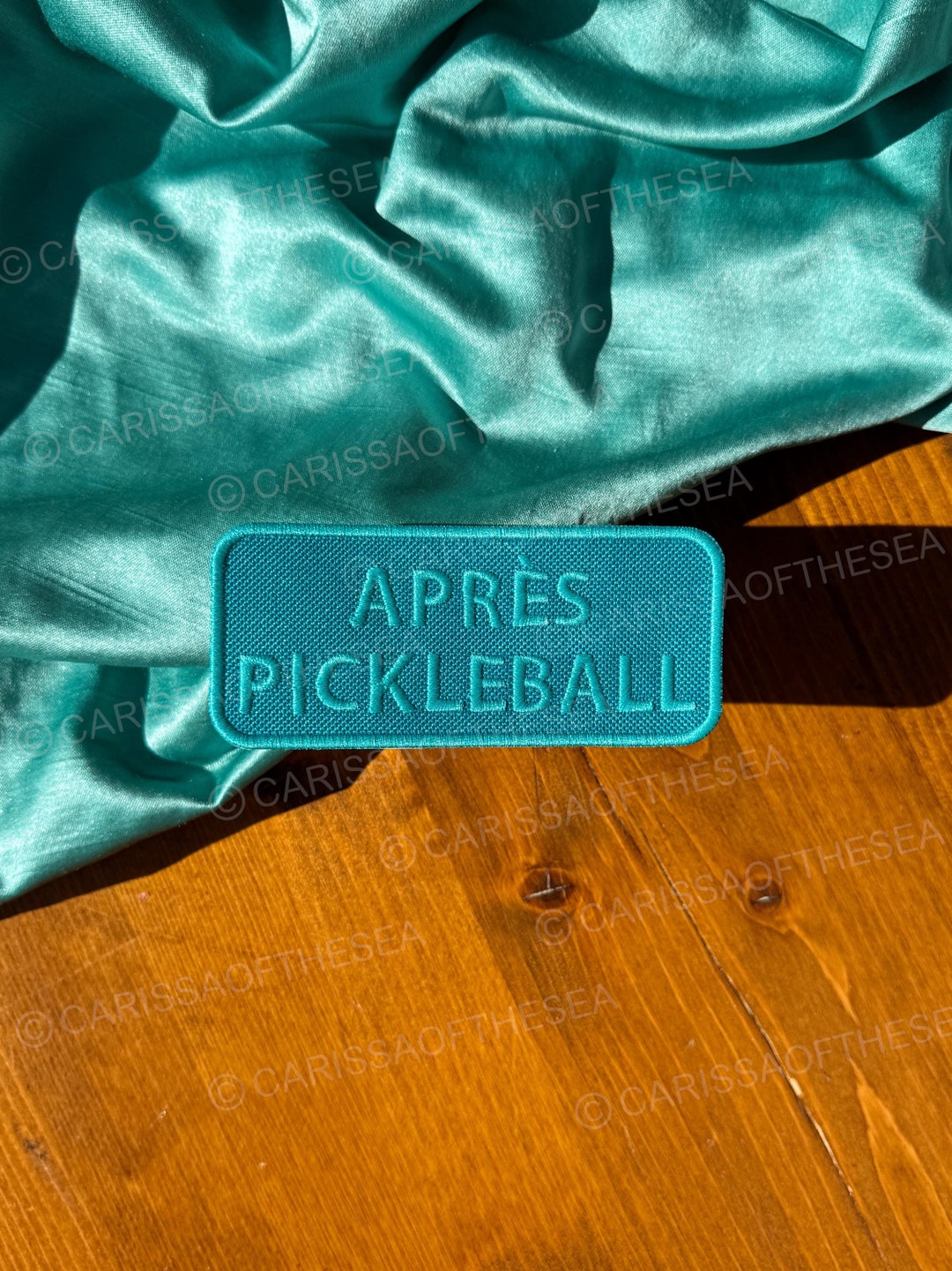 Blue Apres Pickleball Iron-on Patch | Summer-themed Patch | Trucker Hat ...