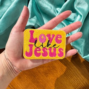 Christian Iron-on Patches | Love Like Jesus Patch |gift for Her or Him ...