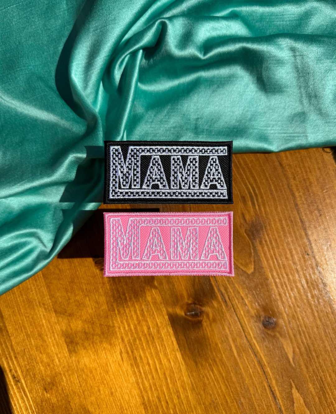 Mama Checkered Pink or Black Patch| Trucker Hat Patches | Summertime ...