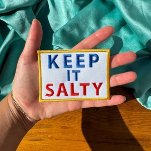 Keep It Salty Patch | Trucker Hat Patches | Summertime Patches | Trendy Summer Patch | Beach ...