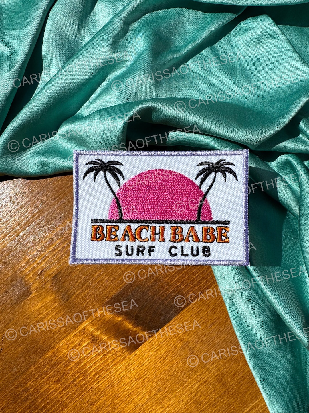 Beach Babe Surf Club Iron-on Patch | Large Patches | Colorful | Trendy ...