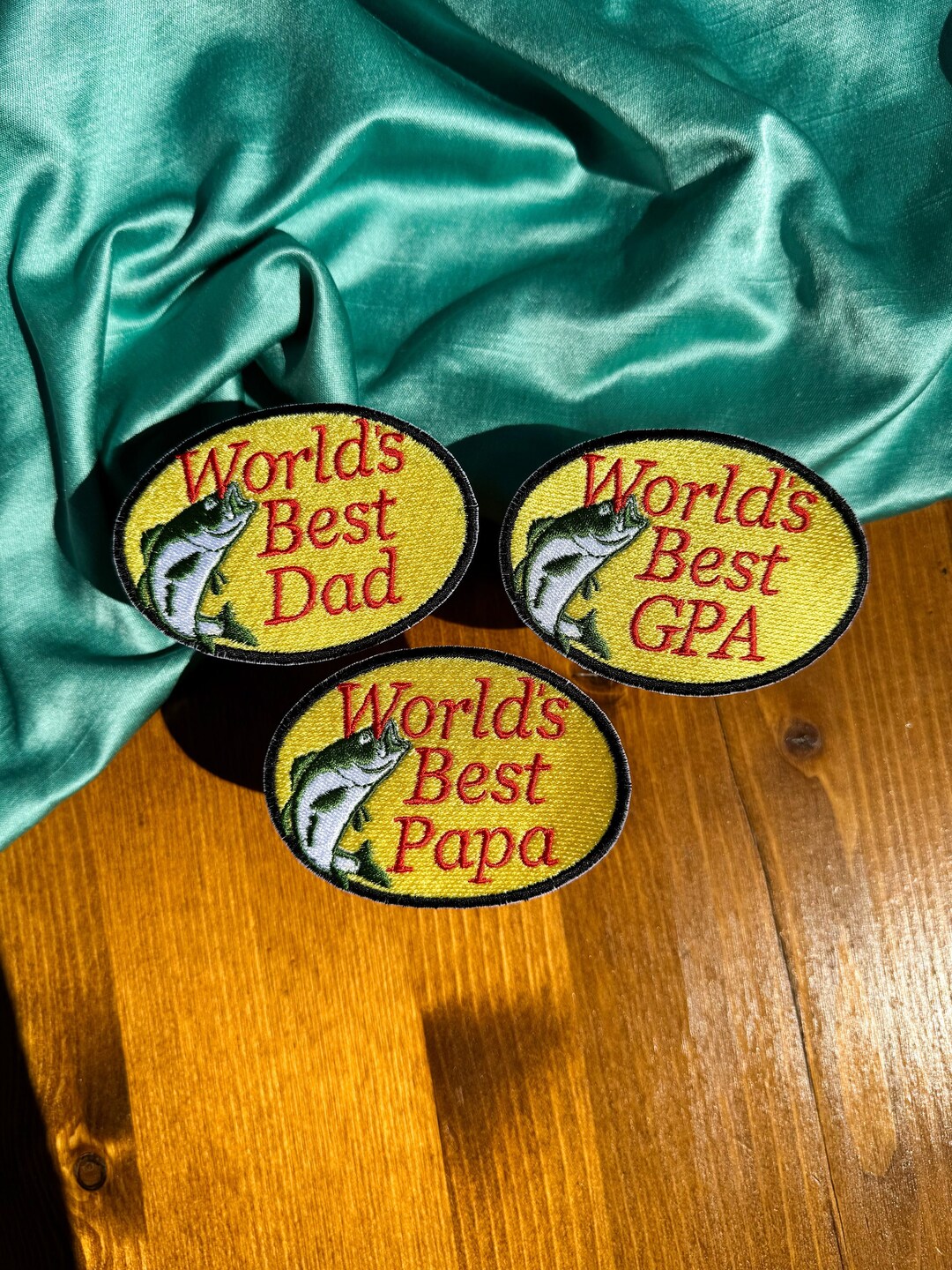 World's Best Dad, Papa, GPA Iron-on Patch | Trucker Hat Patches ...