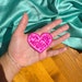 Hot Pink Jesus Loves You Valentine's Day Christian Iron-on Patches ...