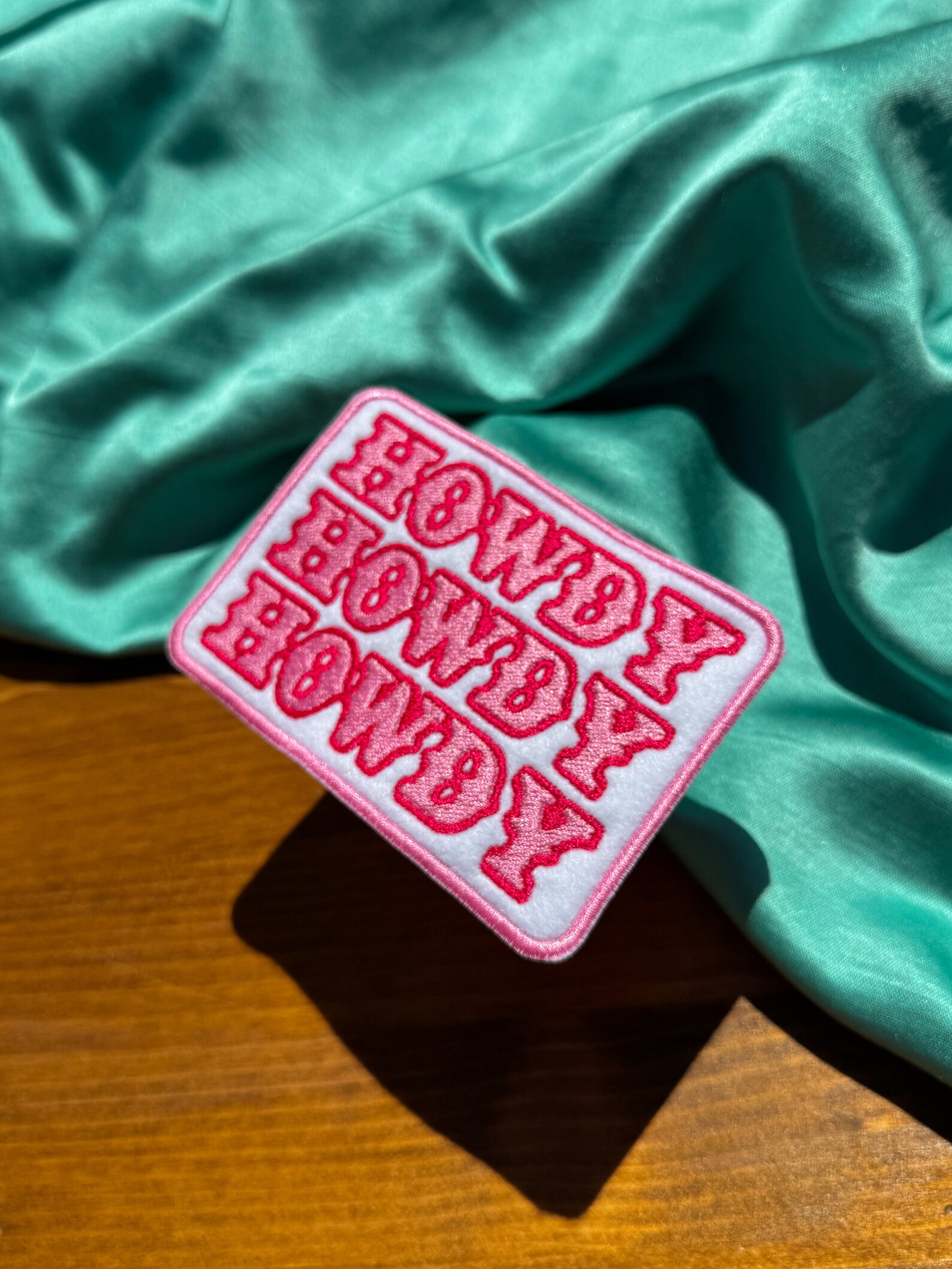Large Pink Howdy Howdy Howdy Iron-on Patch | Trendy Patches|embroidered ...