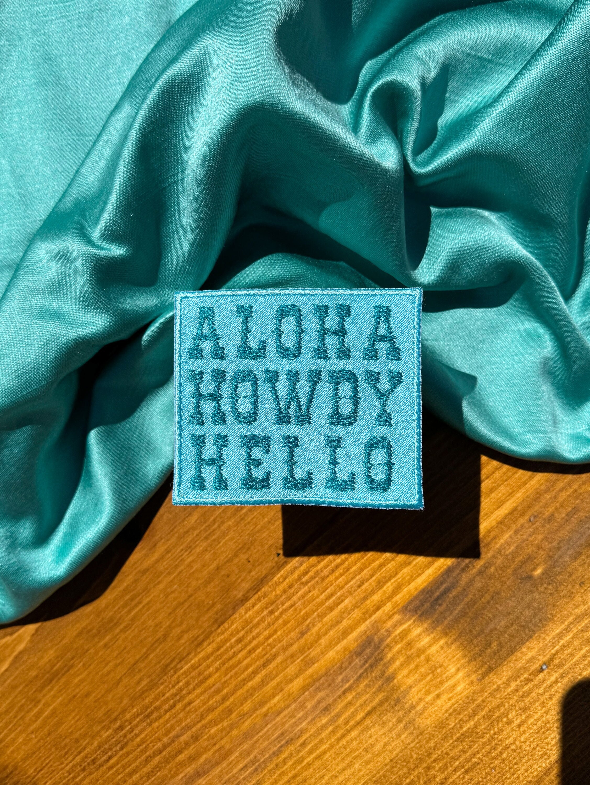 Aloha Howdy Hello Western Patch | Trucker Hat Patches | Summertime ...