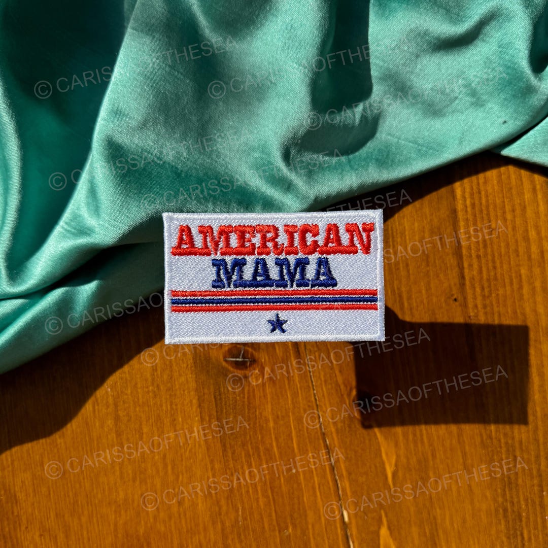 American Mama Iron-on Patch | Memorial Day Patch | Fourth of July Patch ...