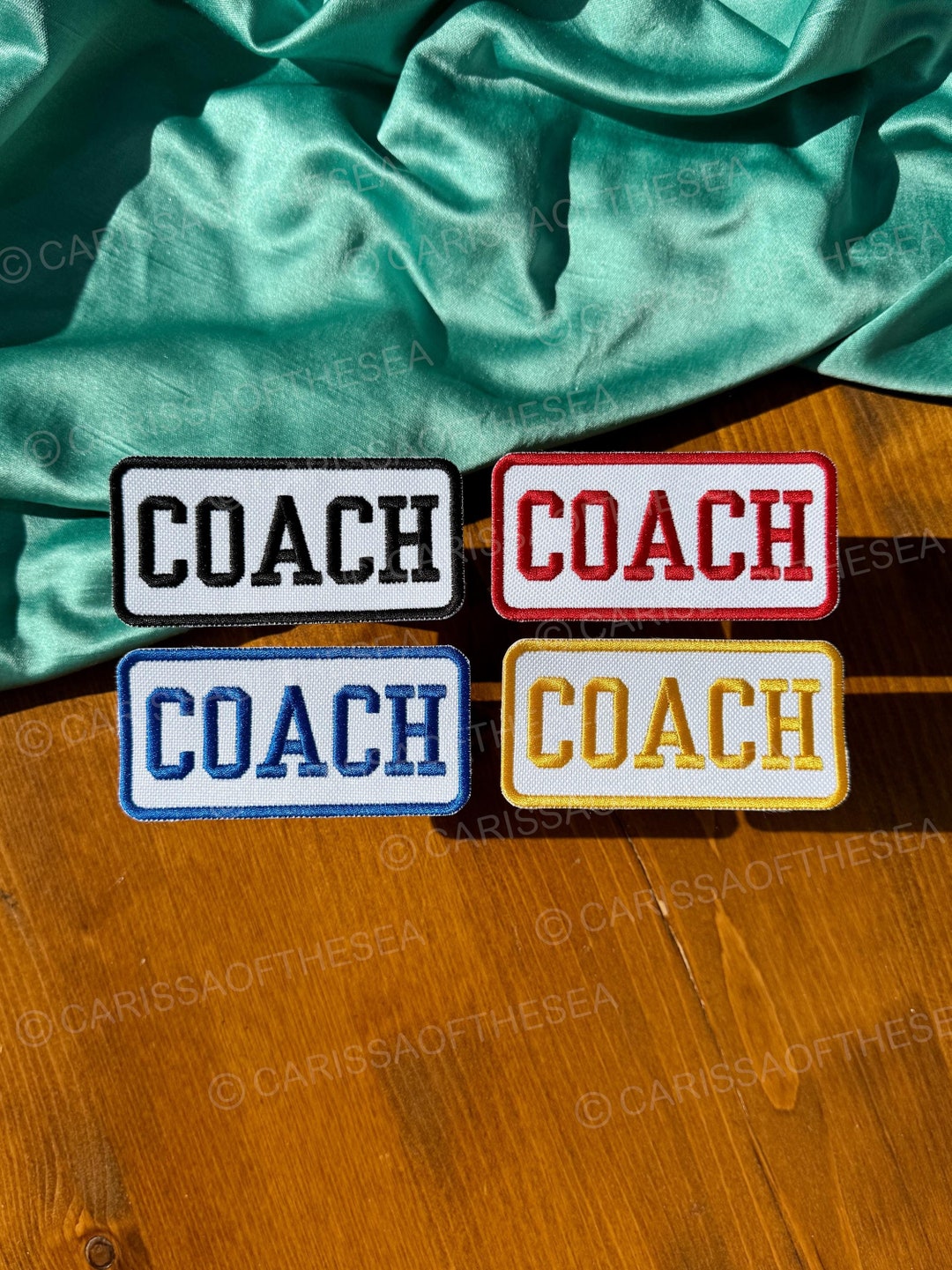Custom Color Coach Iron-on Patch | Sports Patches | Patch for Coach ...