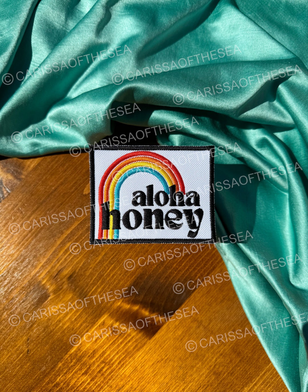 Aloha Honey Iron-on Patch | Hawai-themed Patch | Rainbow Patch | Trendy ...