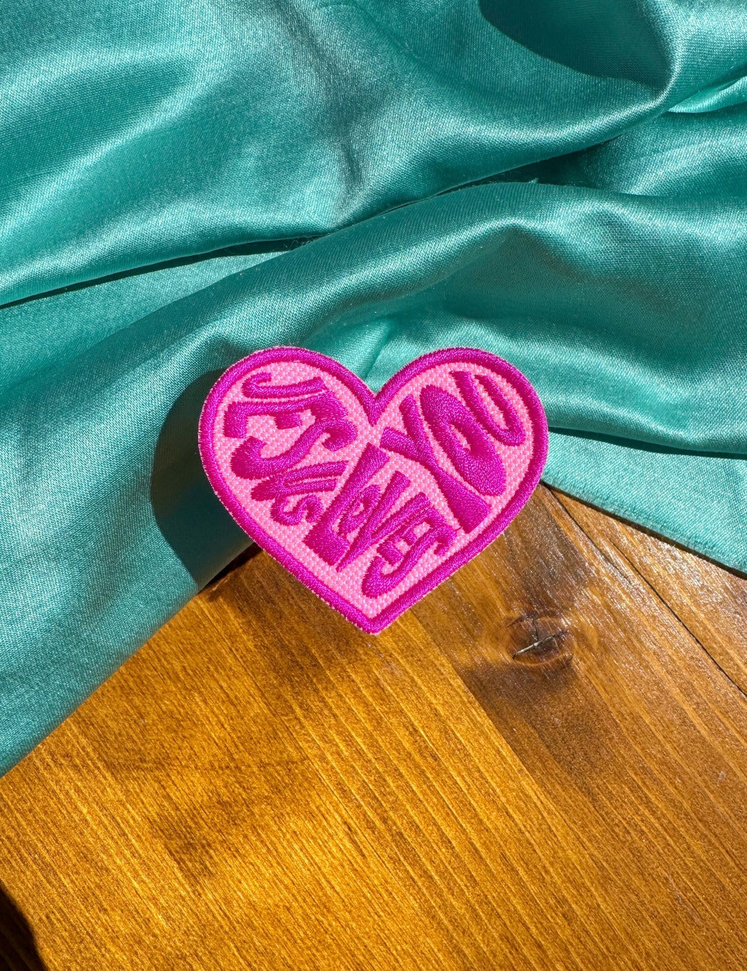 Hot Pink Jesus Loves You Valentine's Day Christian Iron-on Patches ...