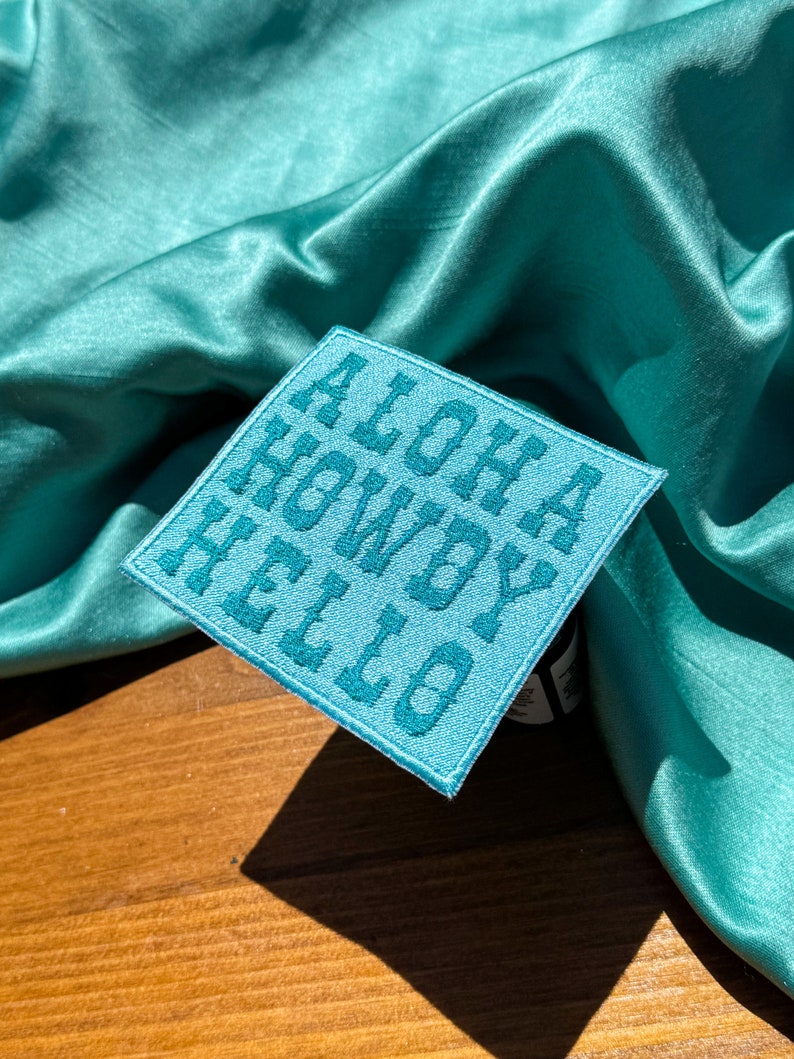 Aloha Howdy Hello Western Patch | Trucker Hat Patches | Summertime ...