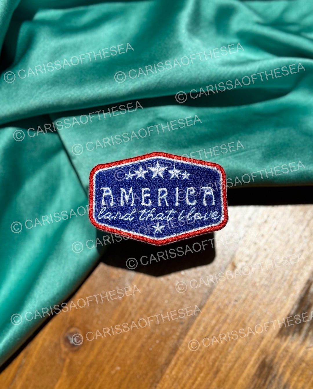 America Land That I Love Iron-on Patch | Memorial Day Patch | Fourth of ...