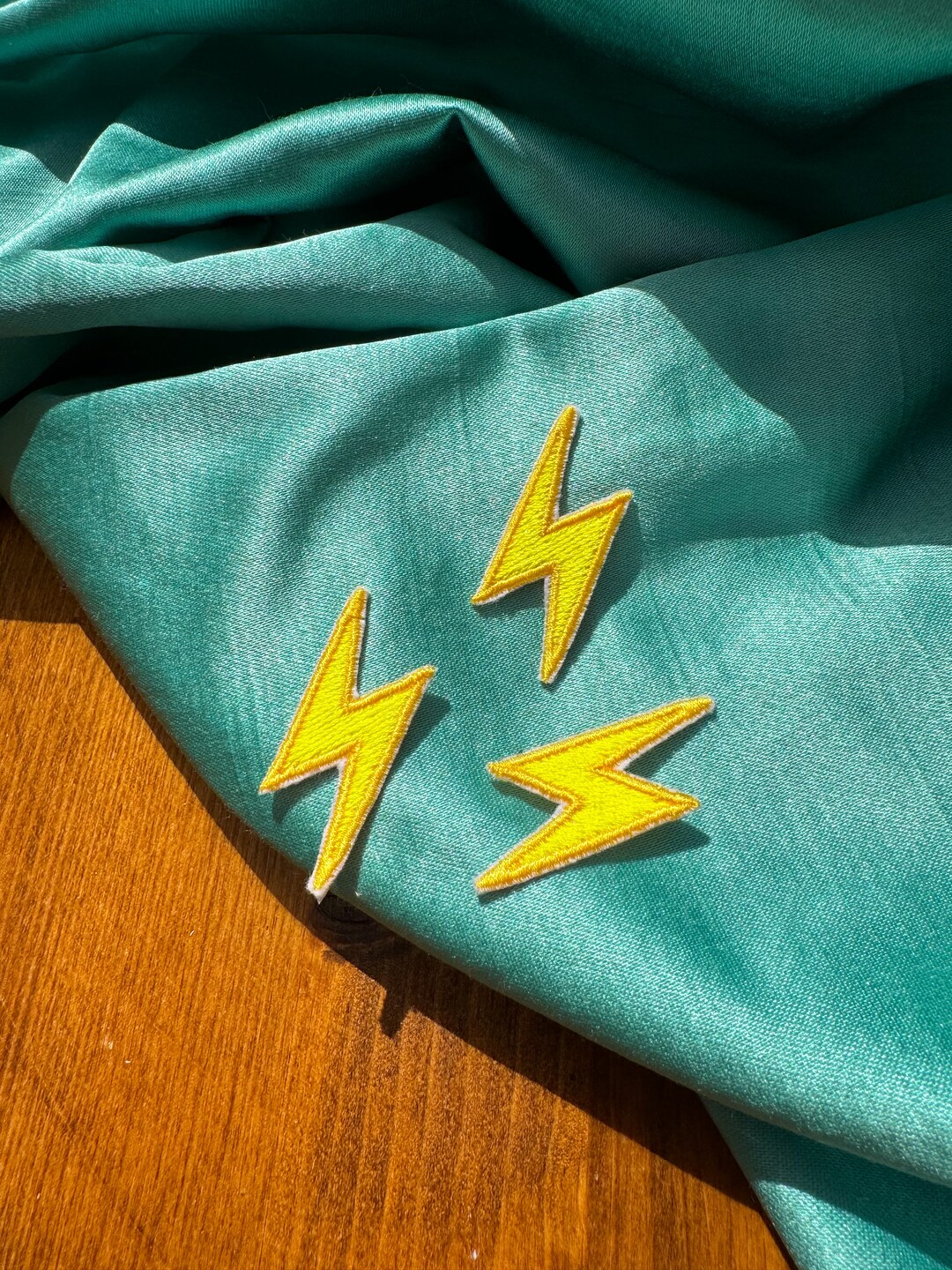 Yellow Lightning Bolt Iron-on Patch | Mini Patches | Colorful Lightning ...