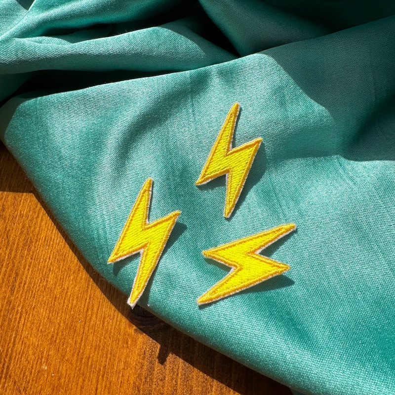 Lightning Bolt Patch - Etsy