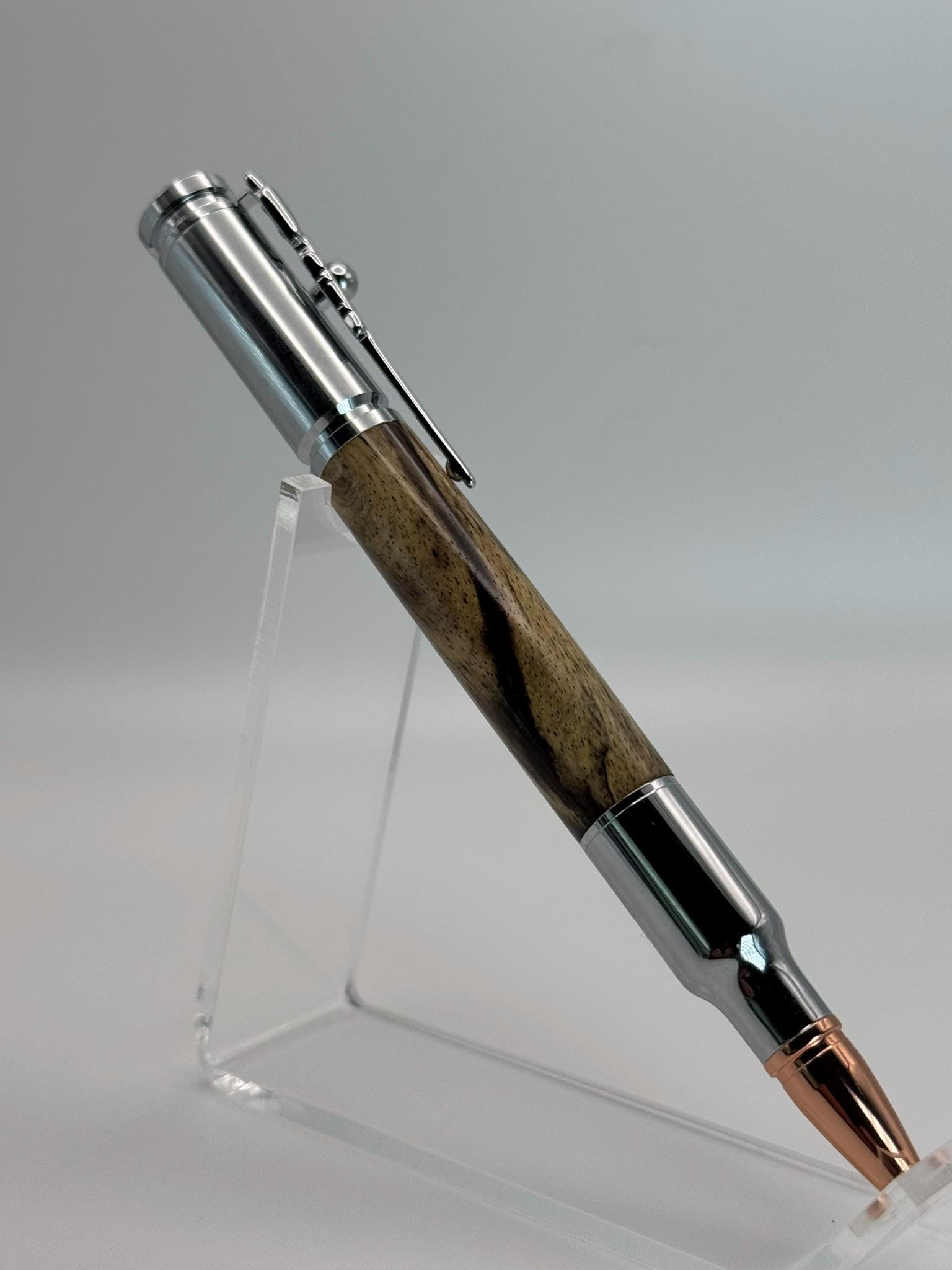30 Cal Bolt Action Ballpoint Pen With Spalted Tamarind Body - Etsy