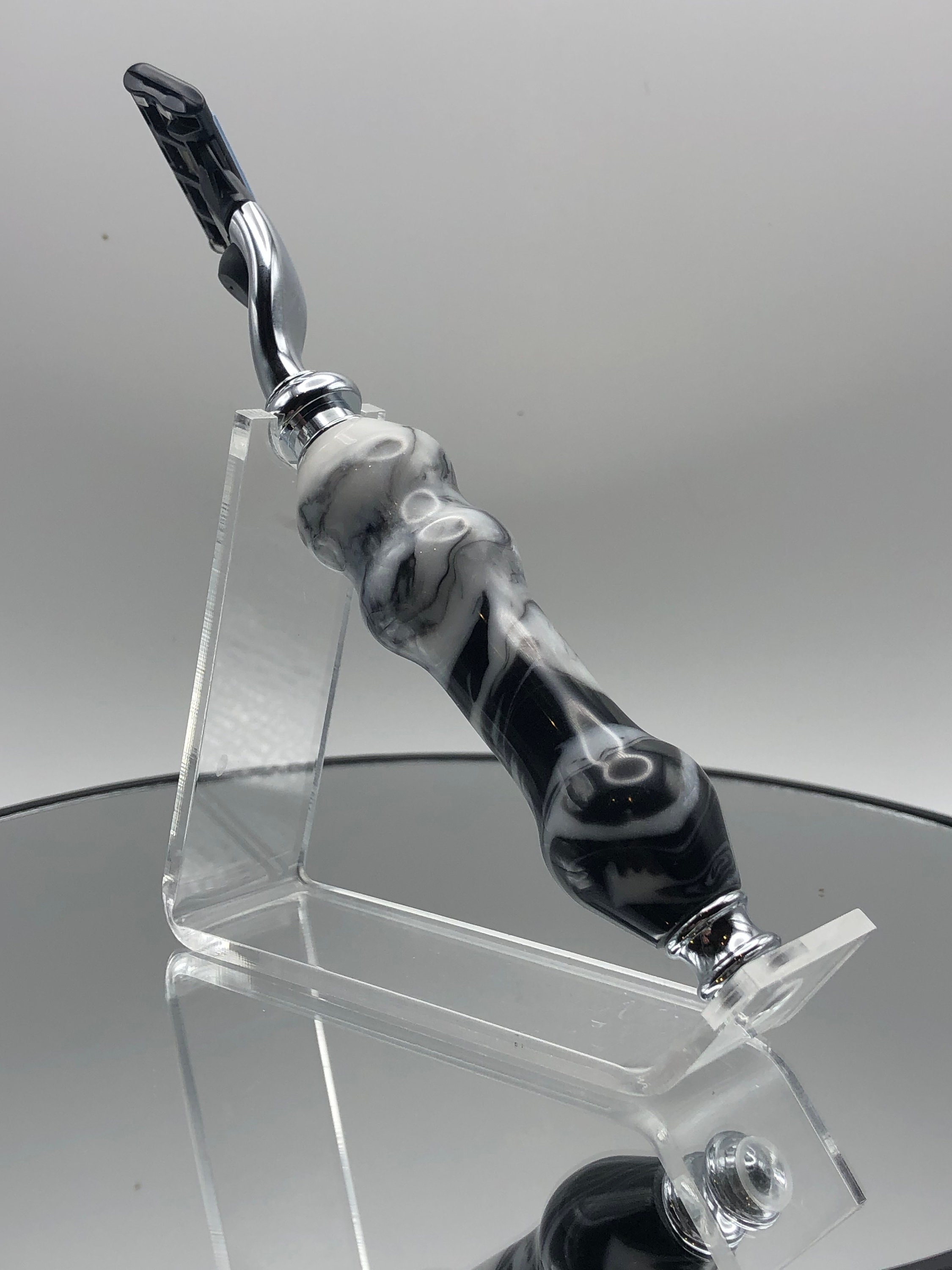 Gillette Style Mach 3 Razor Black and White Handle With - Etsy