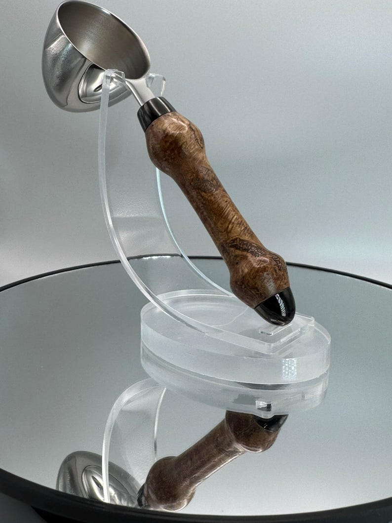 2tbs Coffee Scoop in Cherry Burl With Stainless Steel Scoop - Etsy