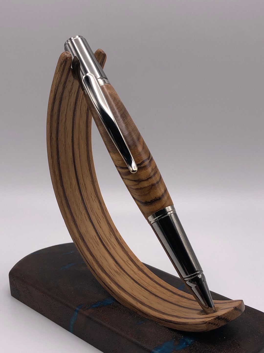 Sirocco Twist Ballpoint Pen in Italian Olive Wood - Etsy