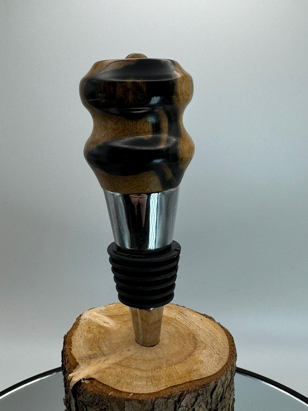 Black and White Ebony Bottle Liquor Stopper - Etsy
