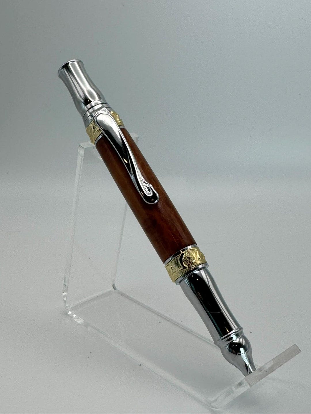 Art Nouveau Style Ballpoint Pen With Rare York Gum Burl Body - Etsy
